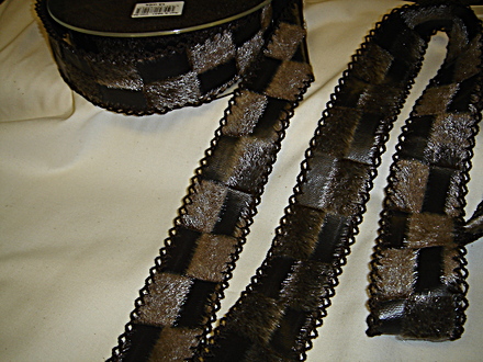 Galon Pleather and Fur trim- 2 yrd pkg - Zoelee's Fabrics